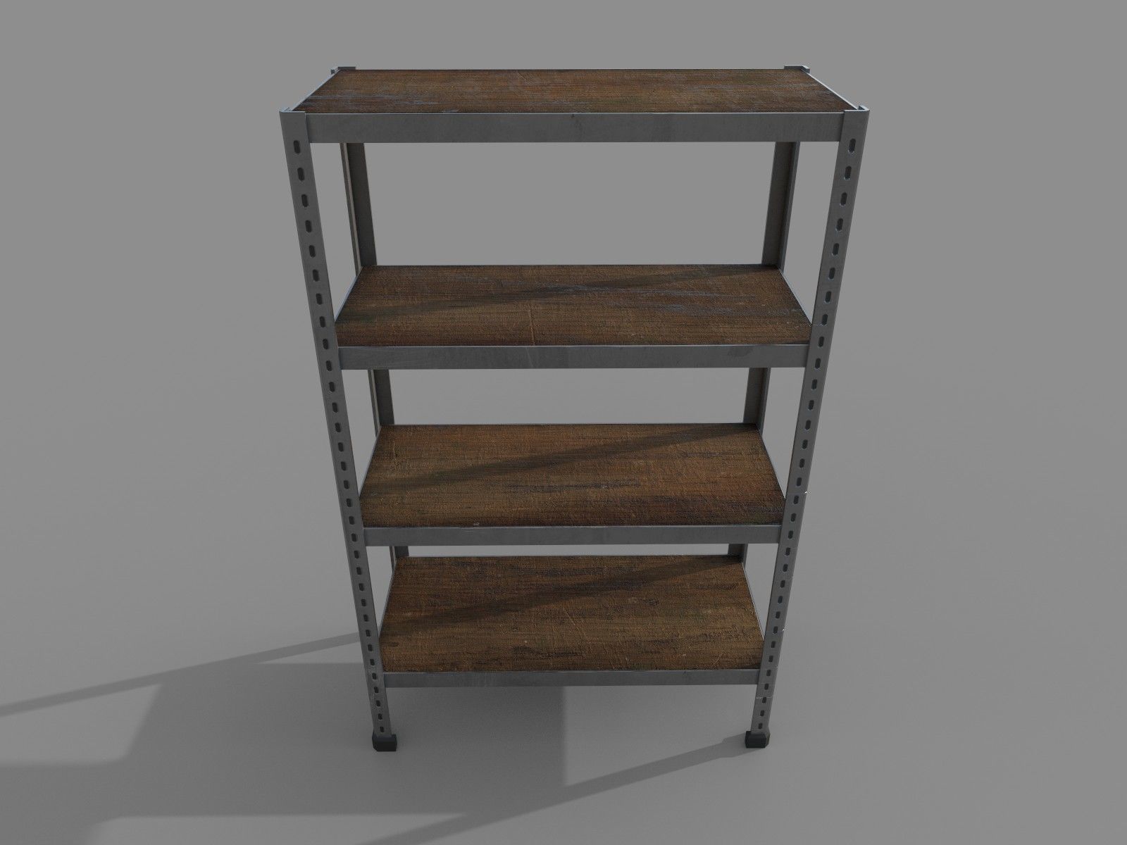 3D model Shelf metal industrial rack VR / AR / low-poly | CGTrader