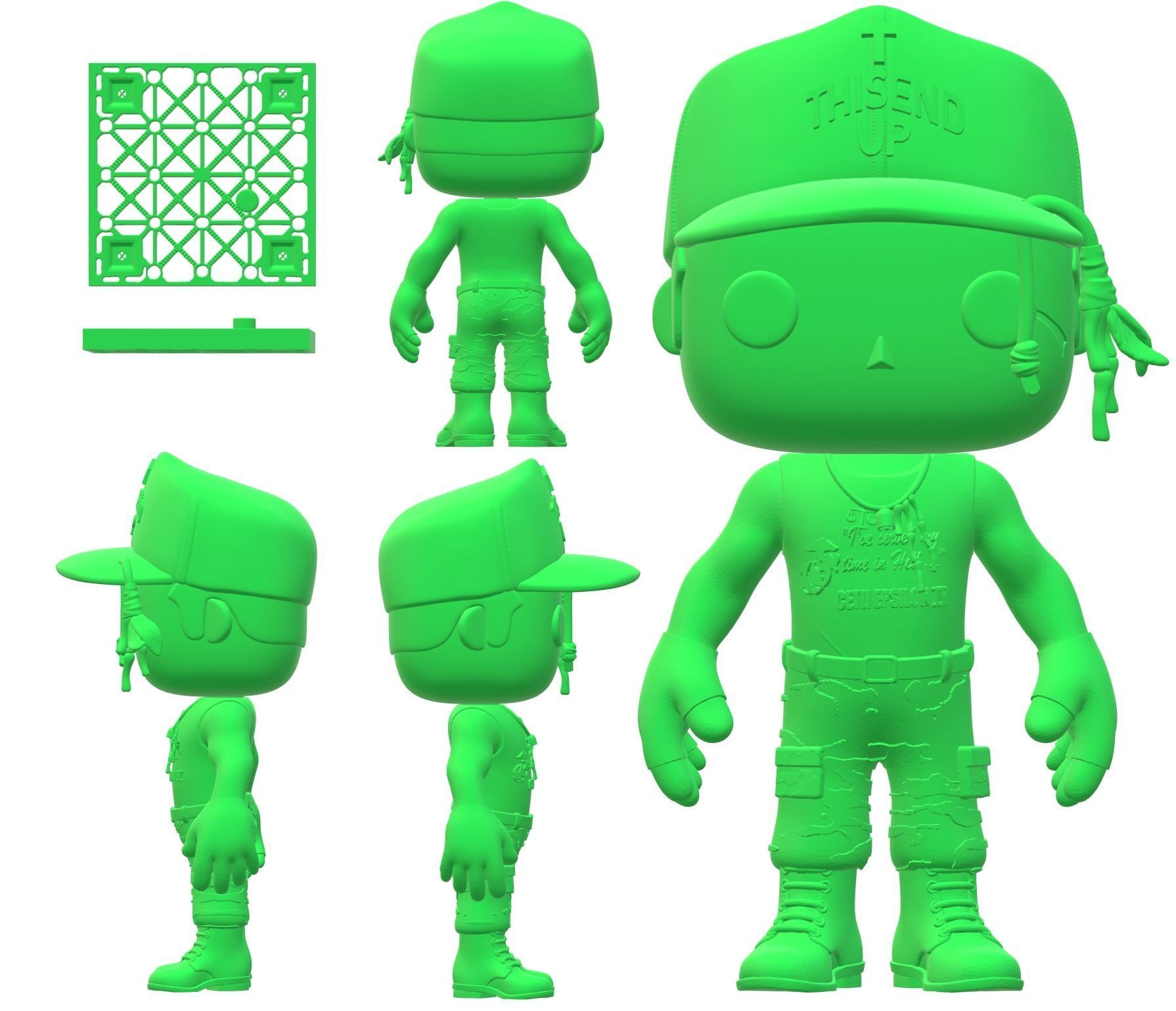 3D Print Model Drake Funko Custom Aliens Colonial Marine USCM 3D model ...