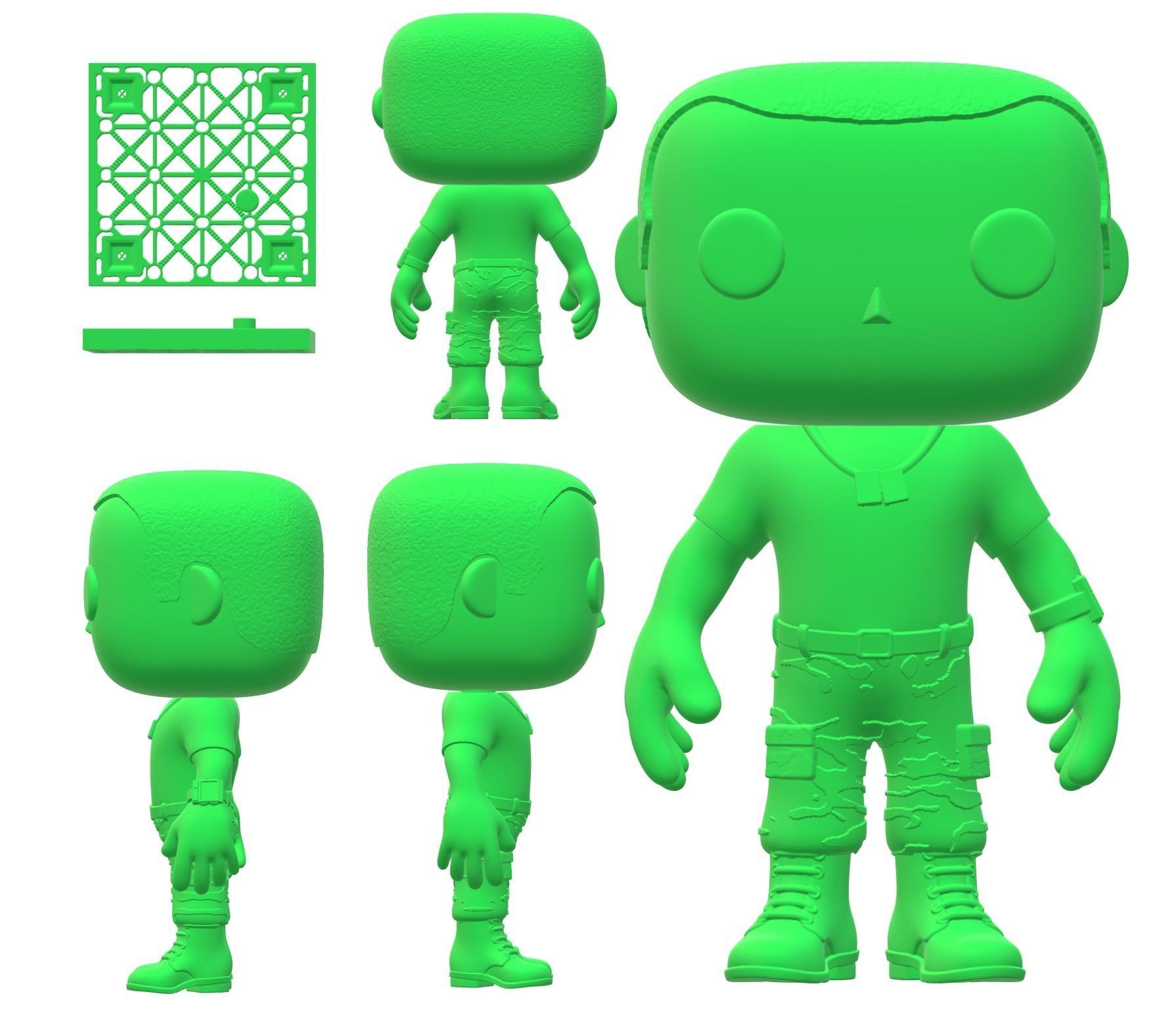 3D Print Model Funko Aliens Crowe Funko Colonial Marine USCM 3D model ...