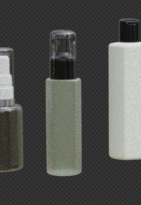 16 different skin care product bottles package 3D model | CGTrader