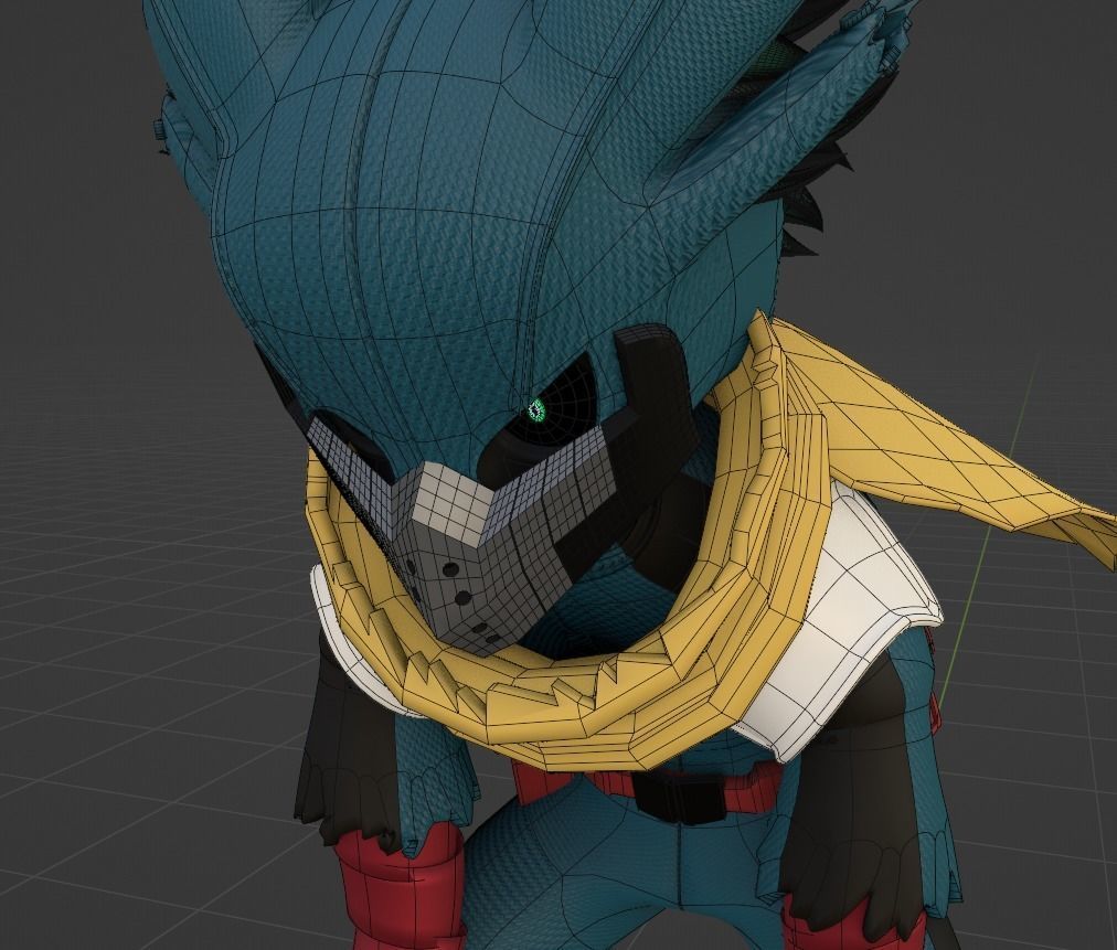 Vigilante Deku 3D Model 3D model rigged | CGTrader