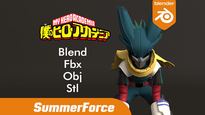 Vigilante Deku 3D Model 3D model rigged | CGTrader