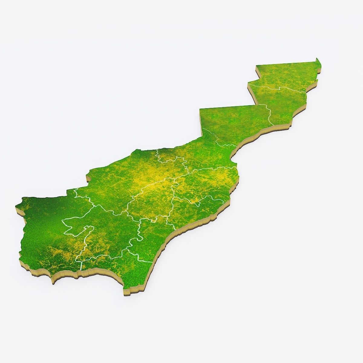 Morocco country map 3D model | CGTrader