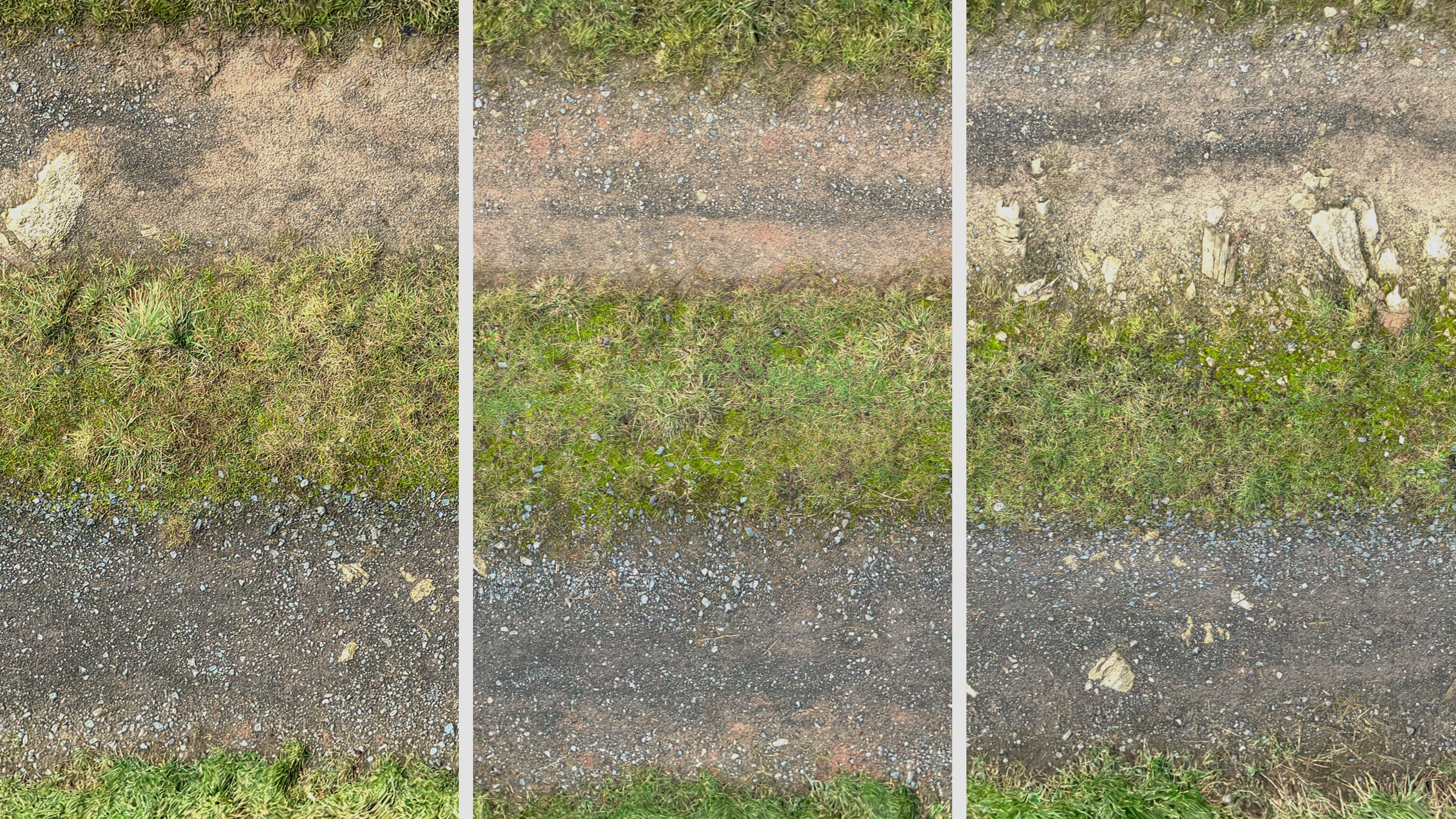 3D model seamless countryroad - 56meter and lowpoly VR / AR / low-poly ...