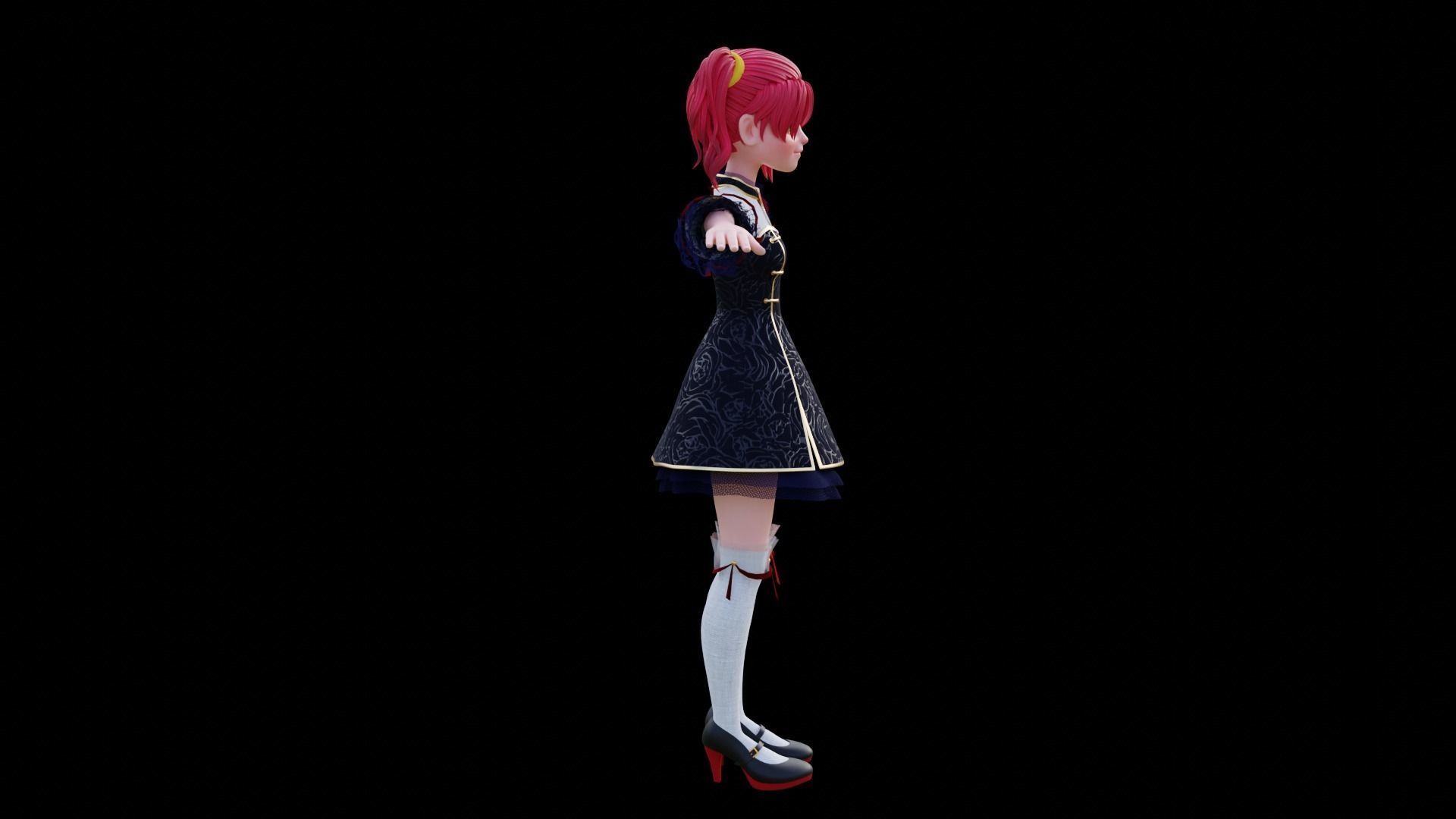 Girl - FULLY RIGGED 3D model rigged | CGTrader