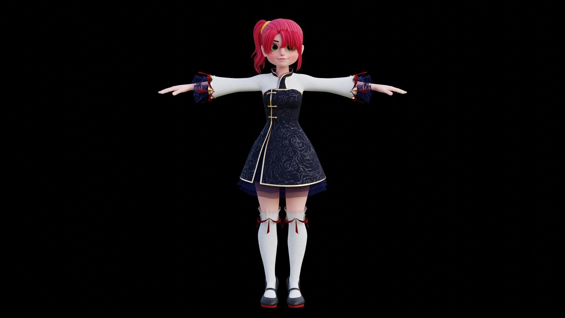 Girl - FULLY RIGGED 3D model rigged | CGTrader