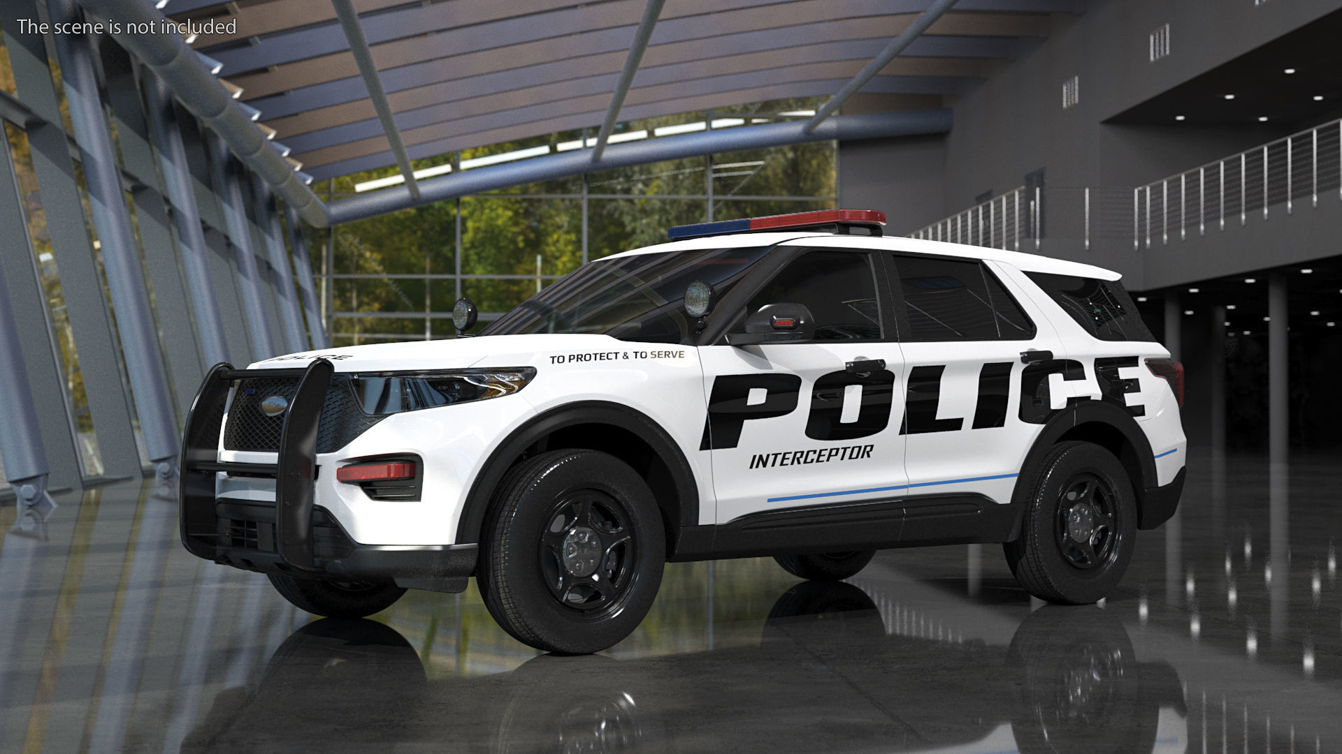 Police Interceptor SUV 3D model | CGTrader