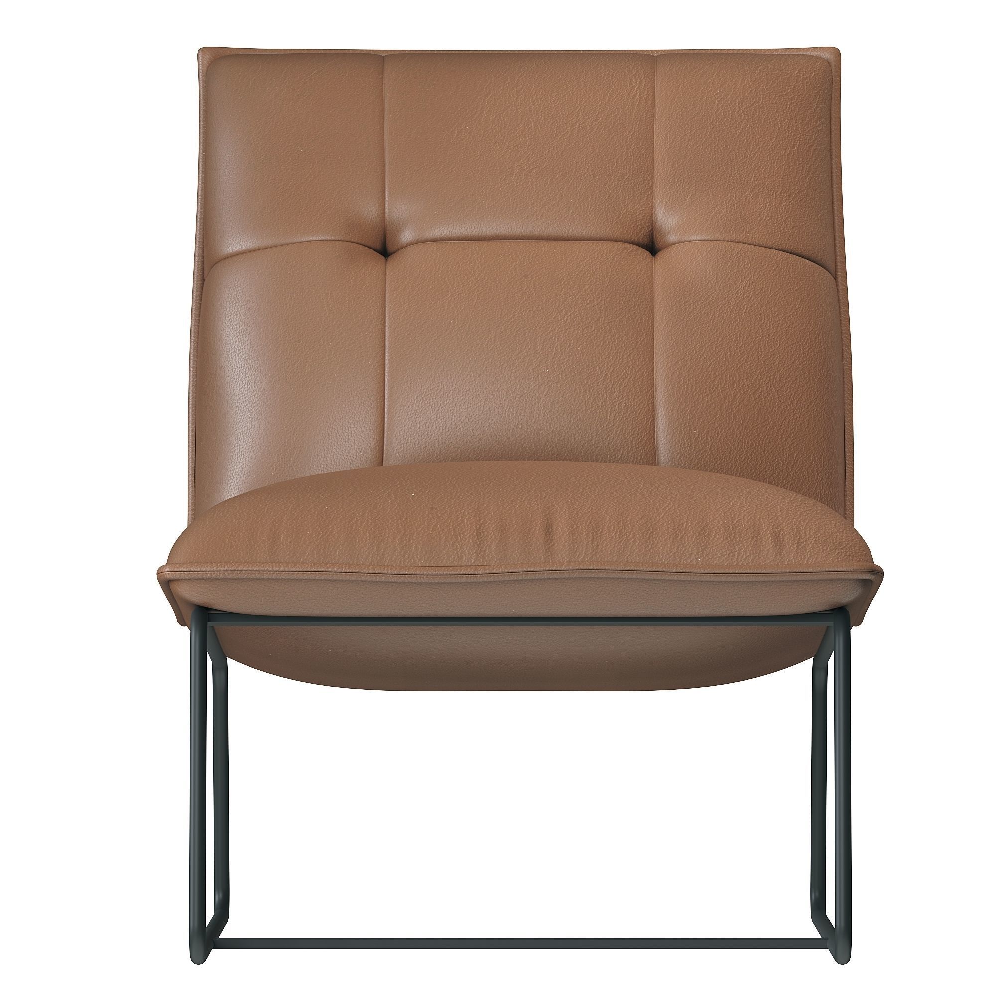 Wide Tufted Slipper Chair 3D model | CGTrader