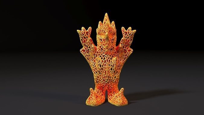Fire Elemental 2 3D model 3D printable | CGTrader