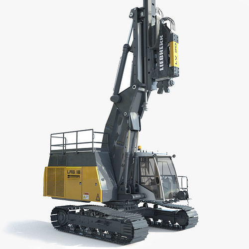 Liebherr LRB 18 Piling and Drilling Rig 3D model | CGTrader