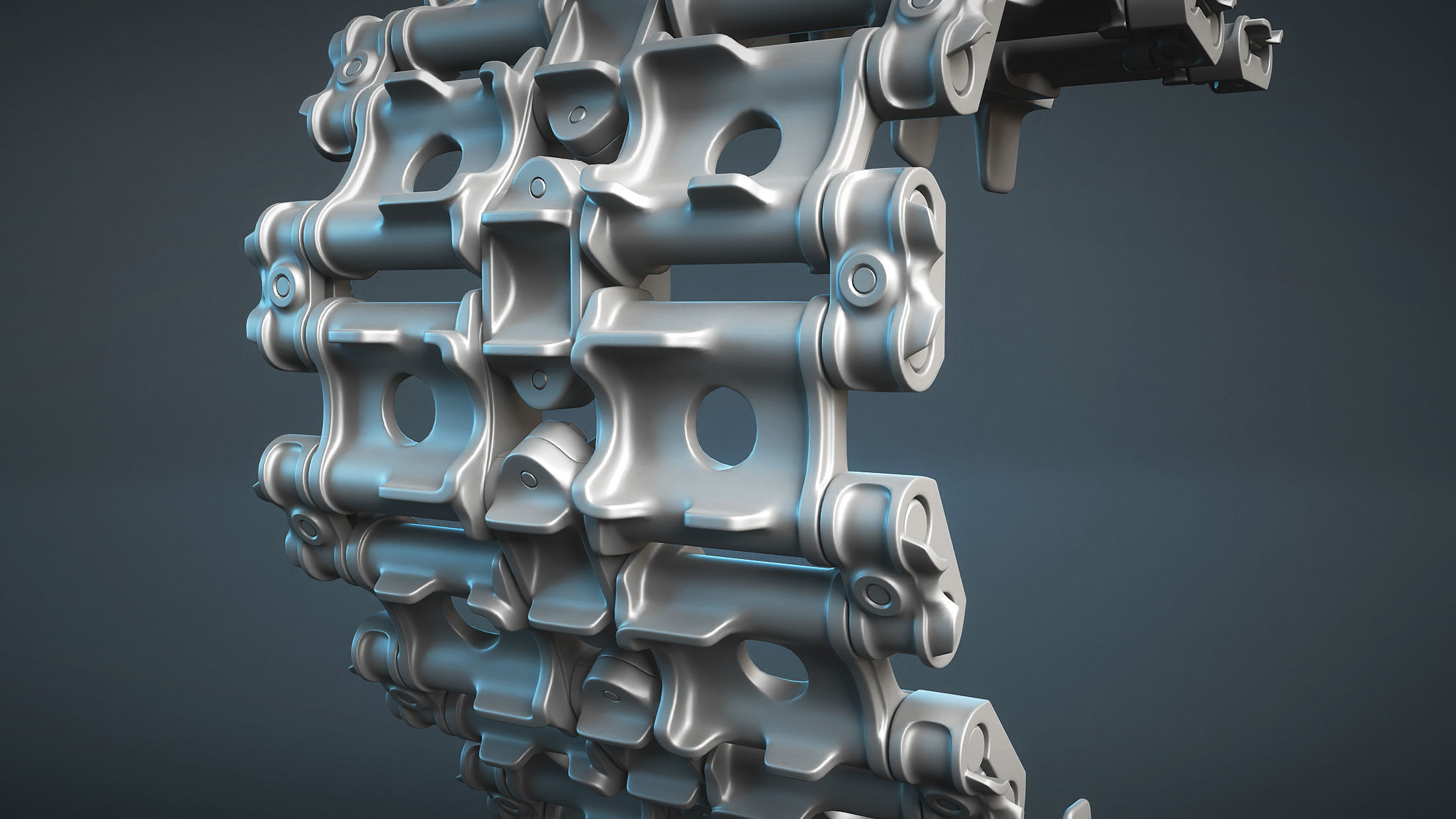 T-64 Tank Track Link 3D model | CGTrader