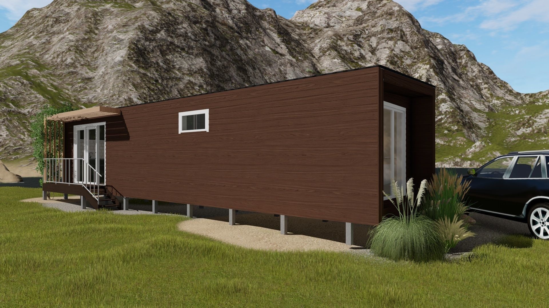 3D model of a modular house 2 by 1 bedroom 3D model | CGTrader