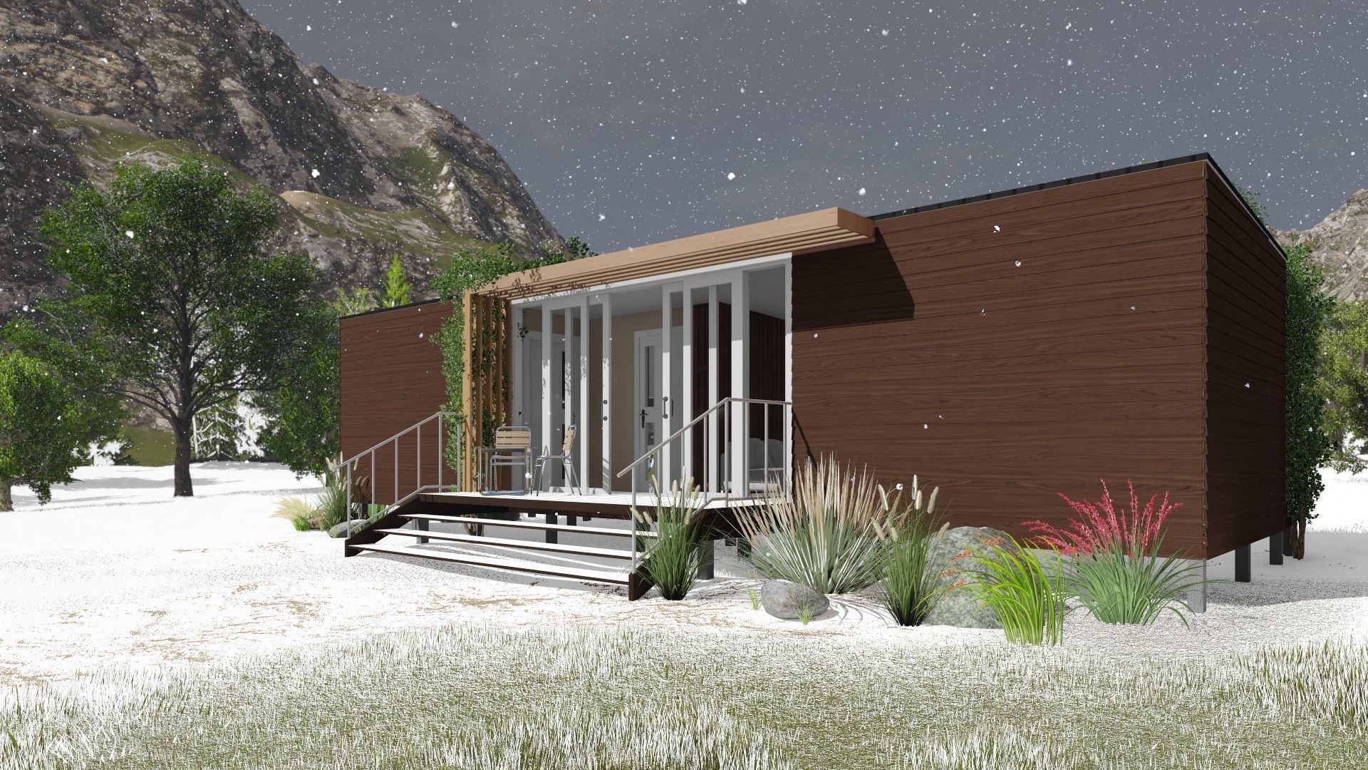 3D model of a modular house 2 by 1 bedroom 3D model | CGTrader