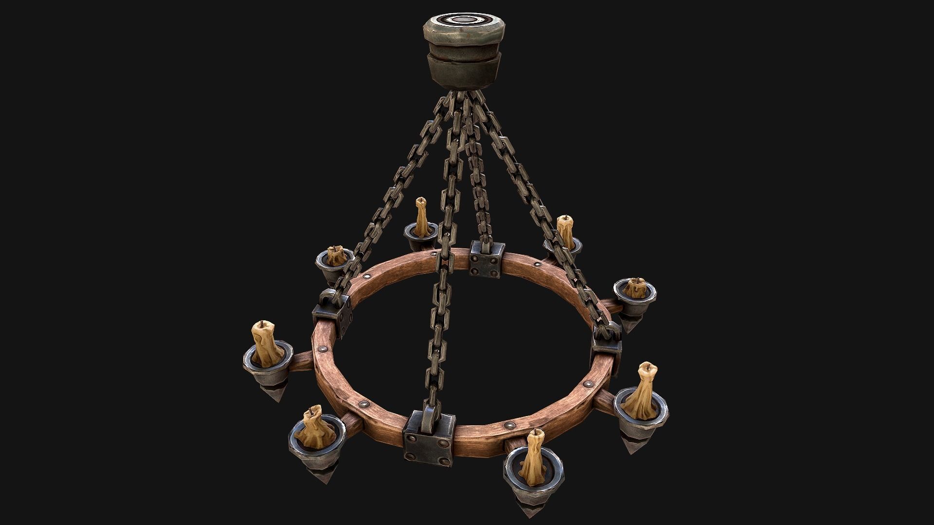 3D model Medieval Prison Lighting Set VR / AR / low-poly | CGTrader