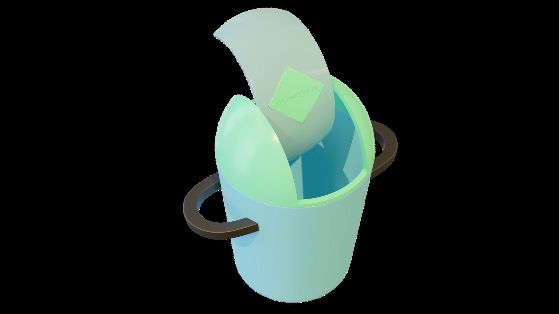 A Cleanly Modeled 3D Dustbin Model free 3D model | CGTrader