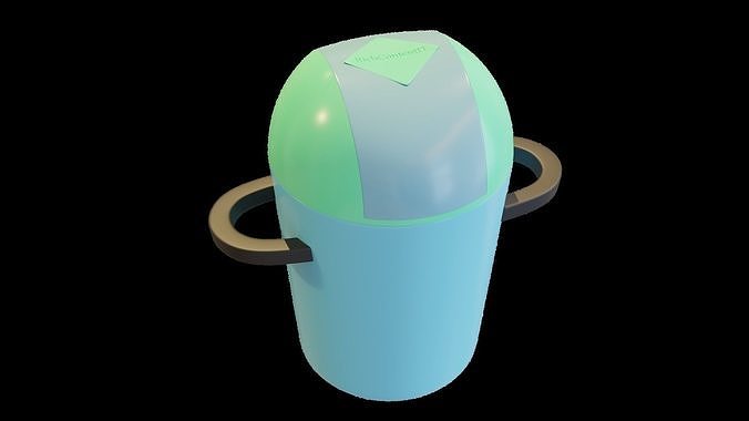 A Cleanly Modeled 3d Dustbin Model Free 3d Model Cgtrader 
