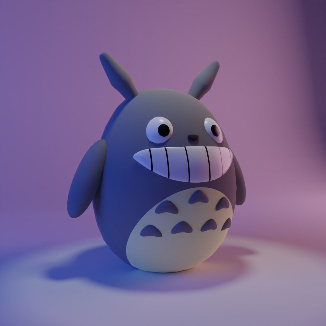 Simple Totoro free VR / AR / low-poly 3D model | CGTrader