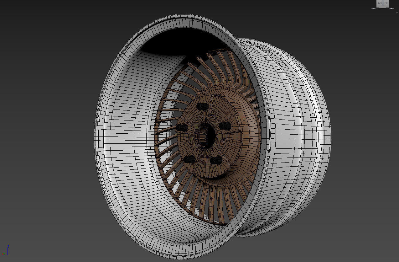 Work Carving 40 custom wheel 3D model | CGTrader