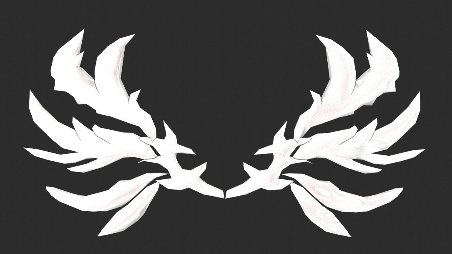 3D model Futuristic Crystal Wing VR / AR / low-poly | CGTrader