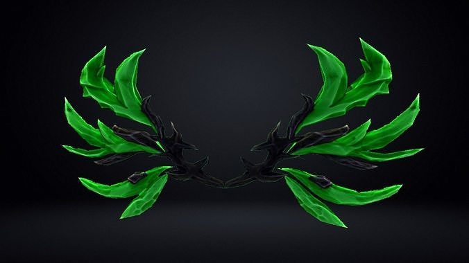 3D model Futuristic Wing VR / AR / low-poly | CGTrader