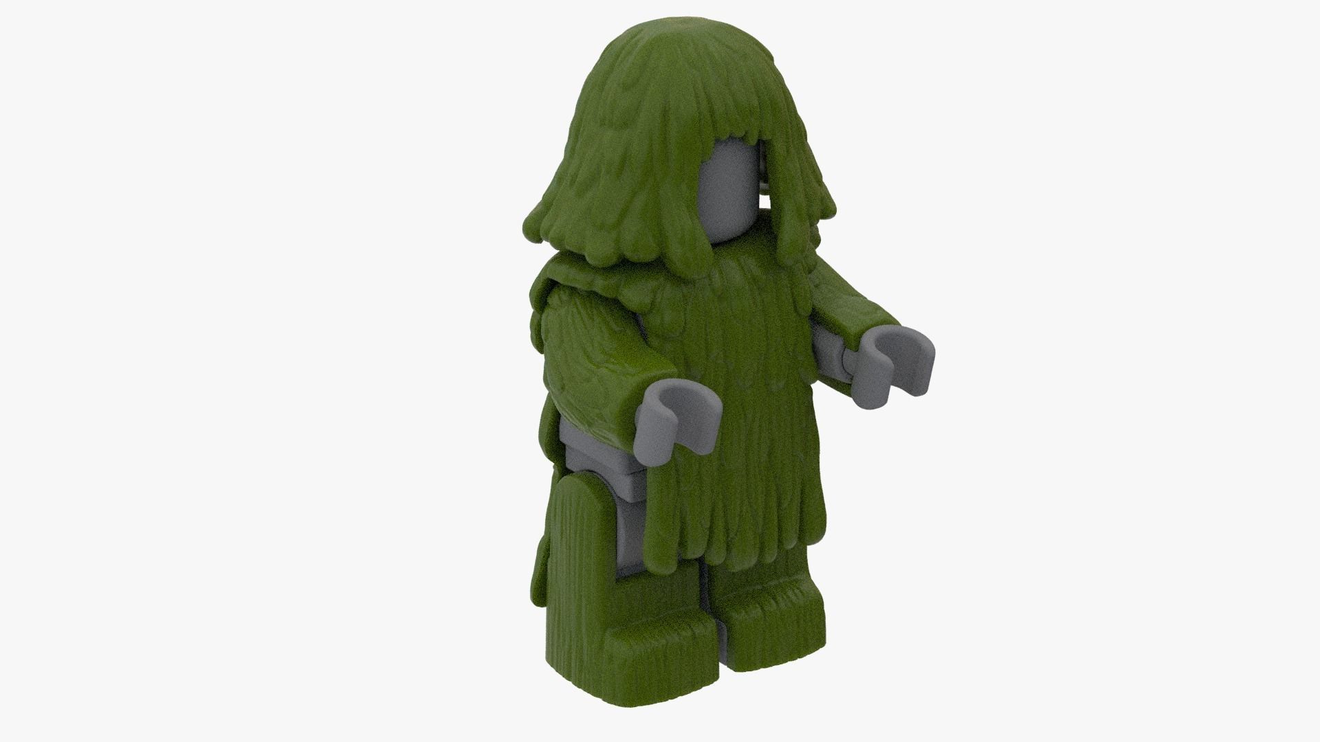 3D model Realsize Lego Minifigure Ghillie Suit VR / AR / low-poly ...