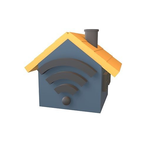 3D model Home Wifi Icon V1 006 VR / AR / low-poly | CGTrader