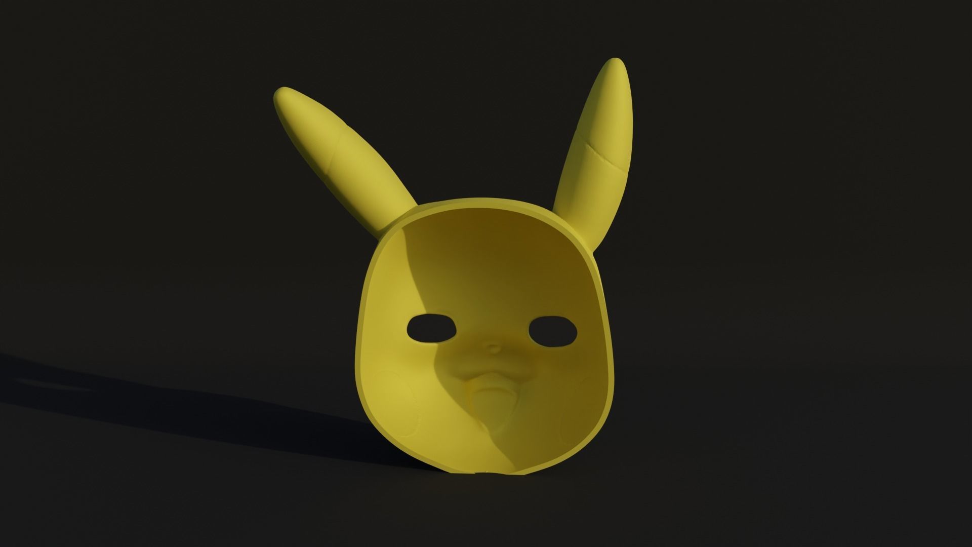 Pikachu Face Mask - Anime Cosplay 3D model 3D printable | CGTrader