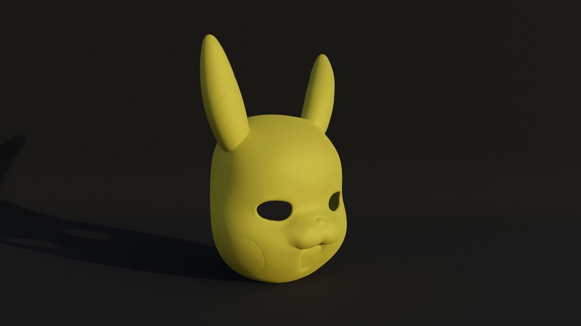 Pikachu Face Mask - Anime Cosplay 3D model 3D printable | CGTrader