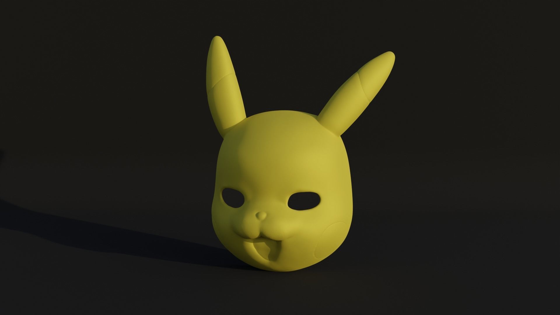 Pikachu Face Mask - Anime Cosplay 3D model 3D printable | CGTrader