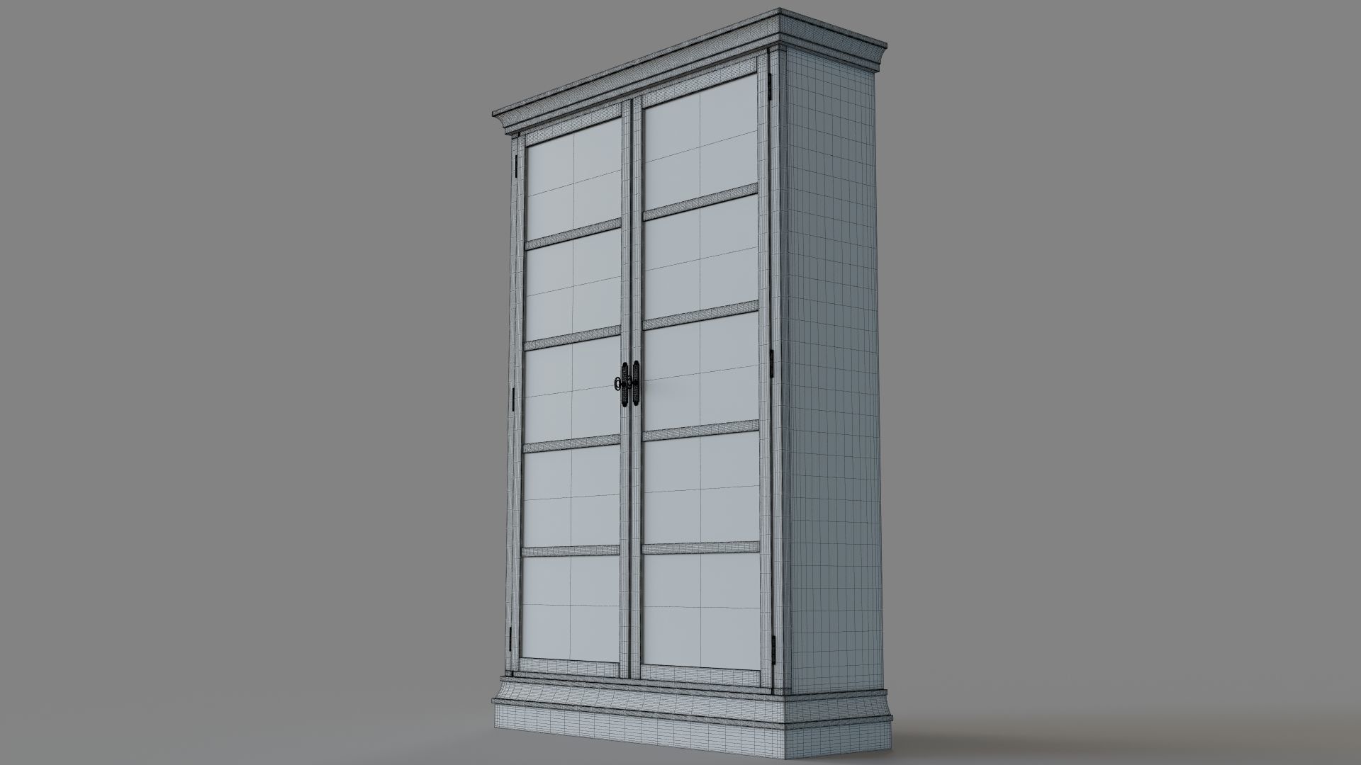 Seneca Display Cabinet Brown 3D model | CGTrader