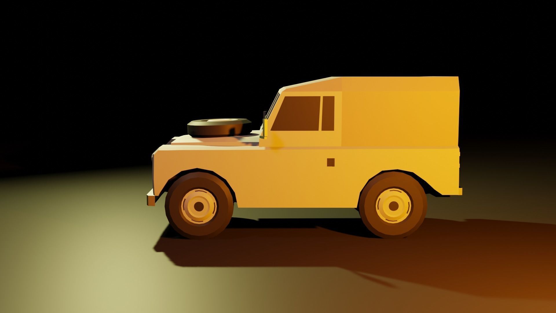 3D model Low-Poly Land Rover Defender 1954 VR / AR / low-poly | CGTrader