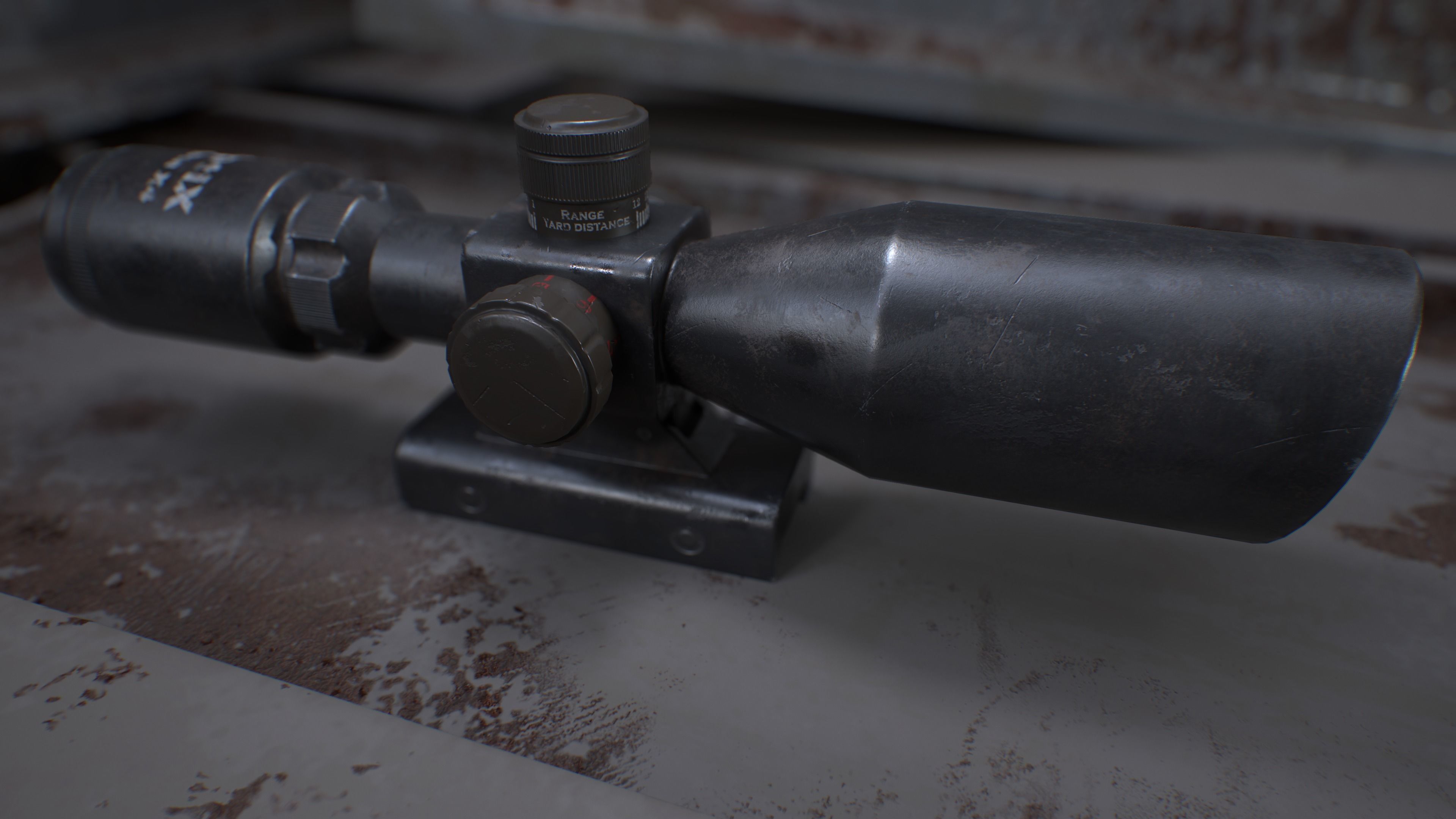 3D model Rifle Scope X4 zoom VR / AR / low-poly | CGTrader