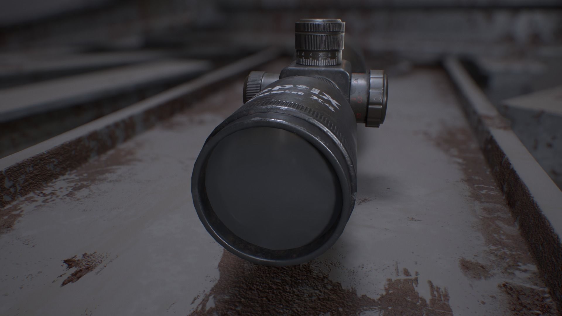 3D model Rifle Scope X4 zoom VR / AR / low-poly | CGTrader