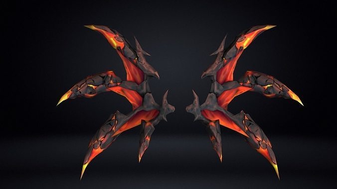 3D model Futuristic Lava Wing VR / AR / low-poly | CGTrader