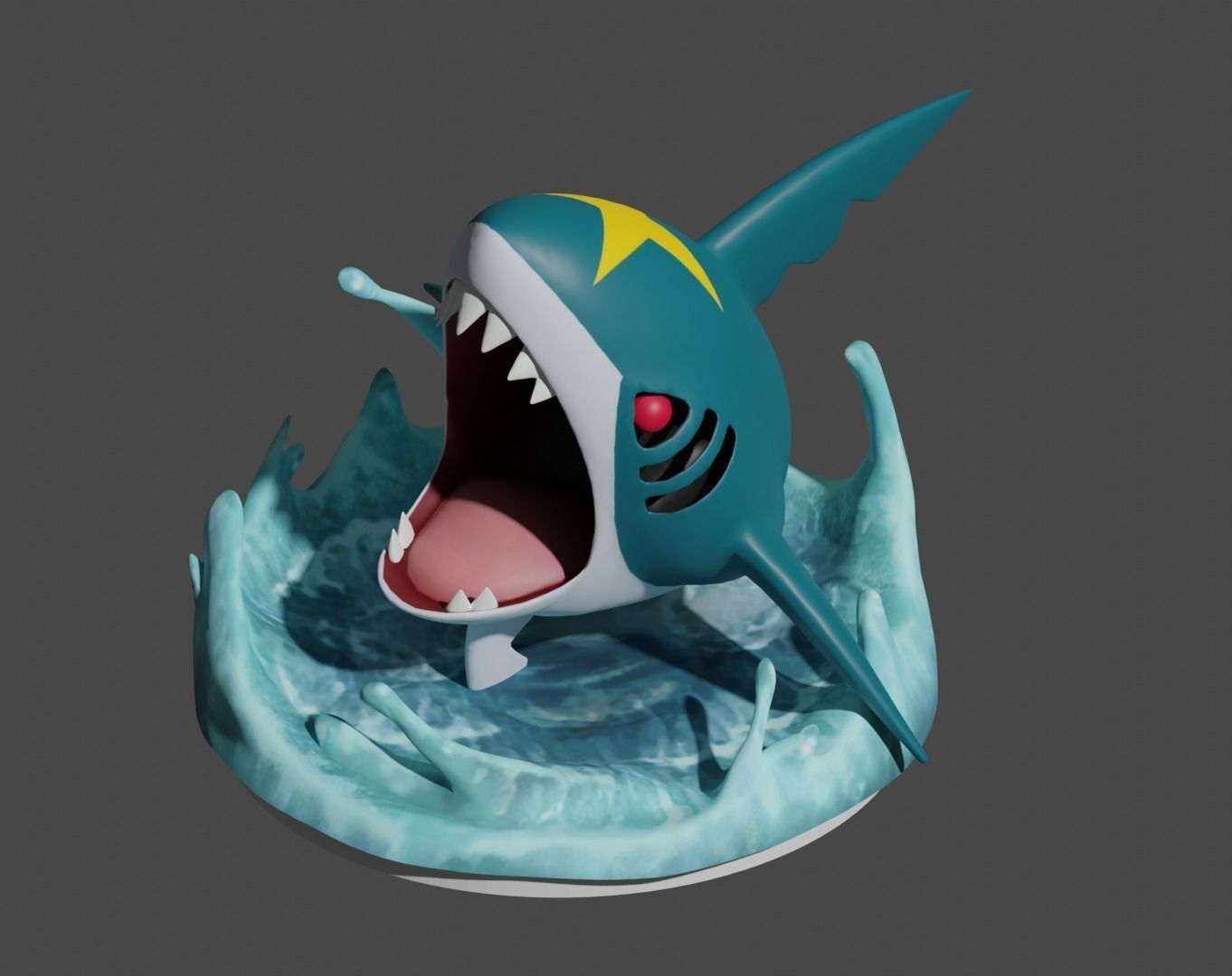 Carvanha Sharpedo and Mega Sharpedo 3D print model 3D model 3D ...