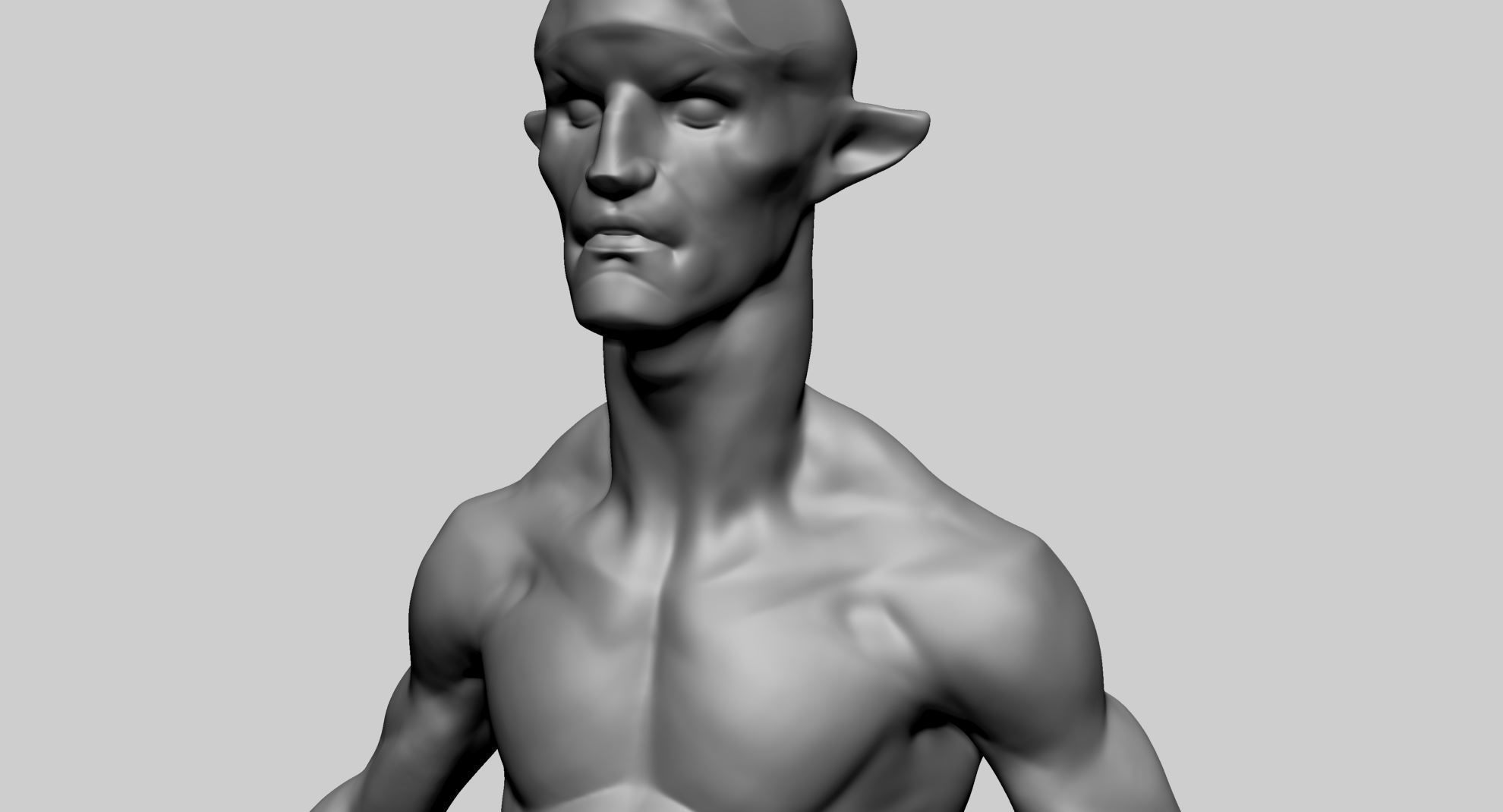 Stylized Creature Upper Body A 3D model | CGTrader