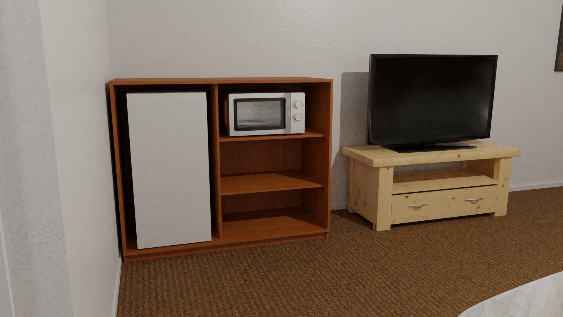 Motel Room 3D model | CGTrader
