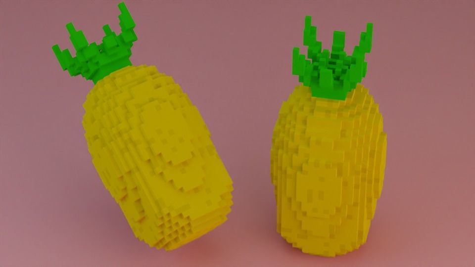 3D model Fruit Asset Pack - low poly fruit model - Voxel Art VR / AR ...