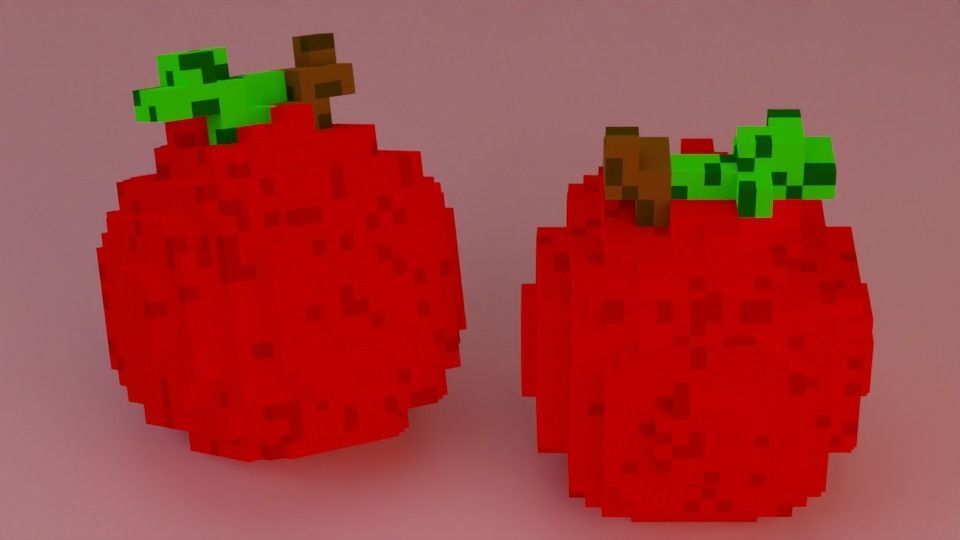 3D model Fruit Asset Pack - low poly fruit model - Voxel Art VR / AR ...