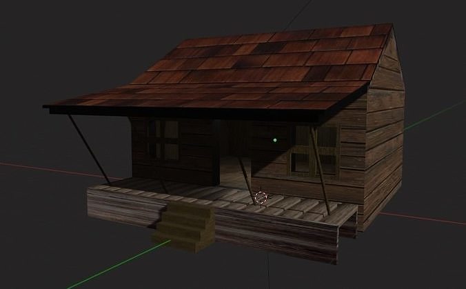 3D model Small Backwoods Lowpoly House VR / AR / low-poly | CGTrader