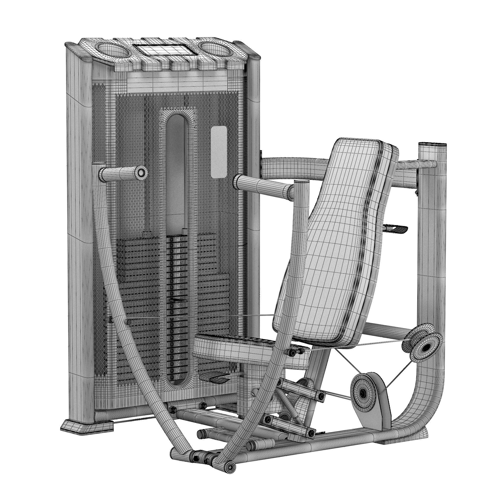 E-7008A Vertical Press 3D model | CGTrader