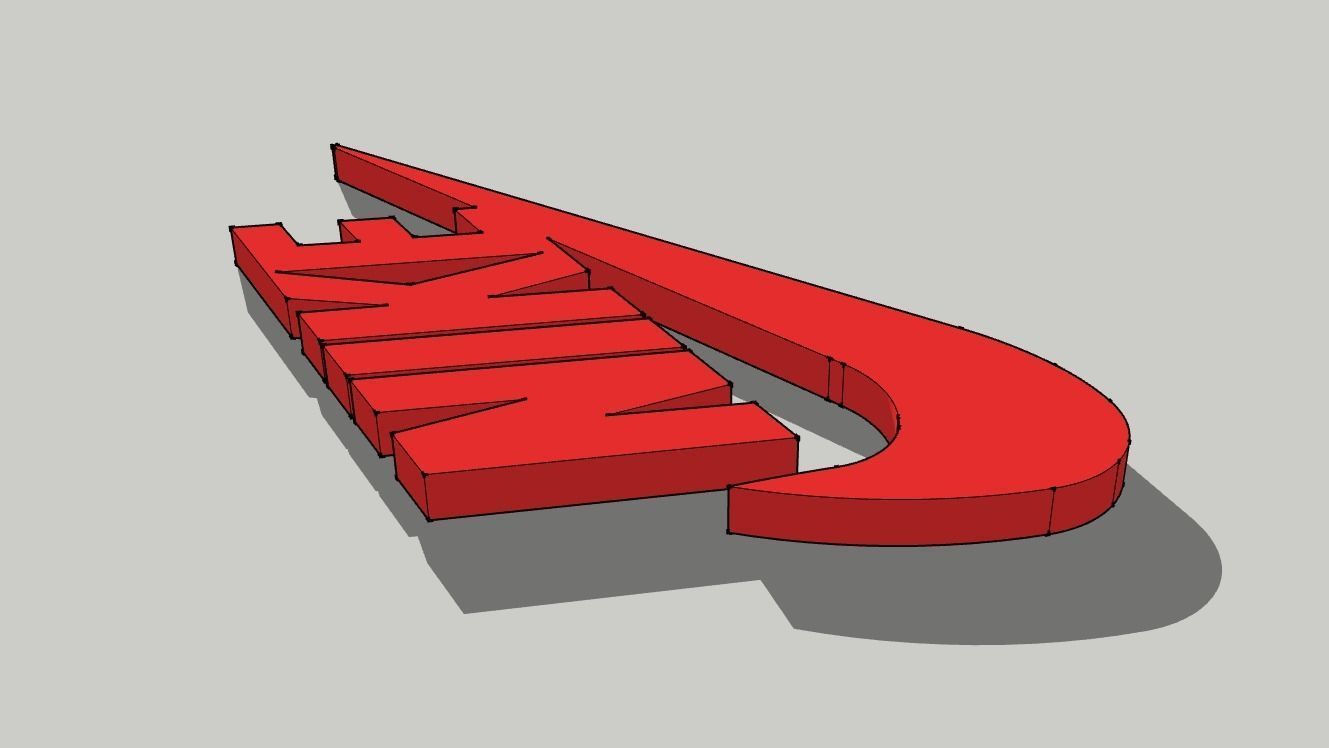 Nike Logo 3D model 3D printable | CGTrader