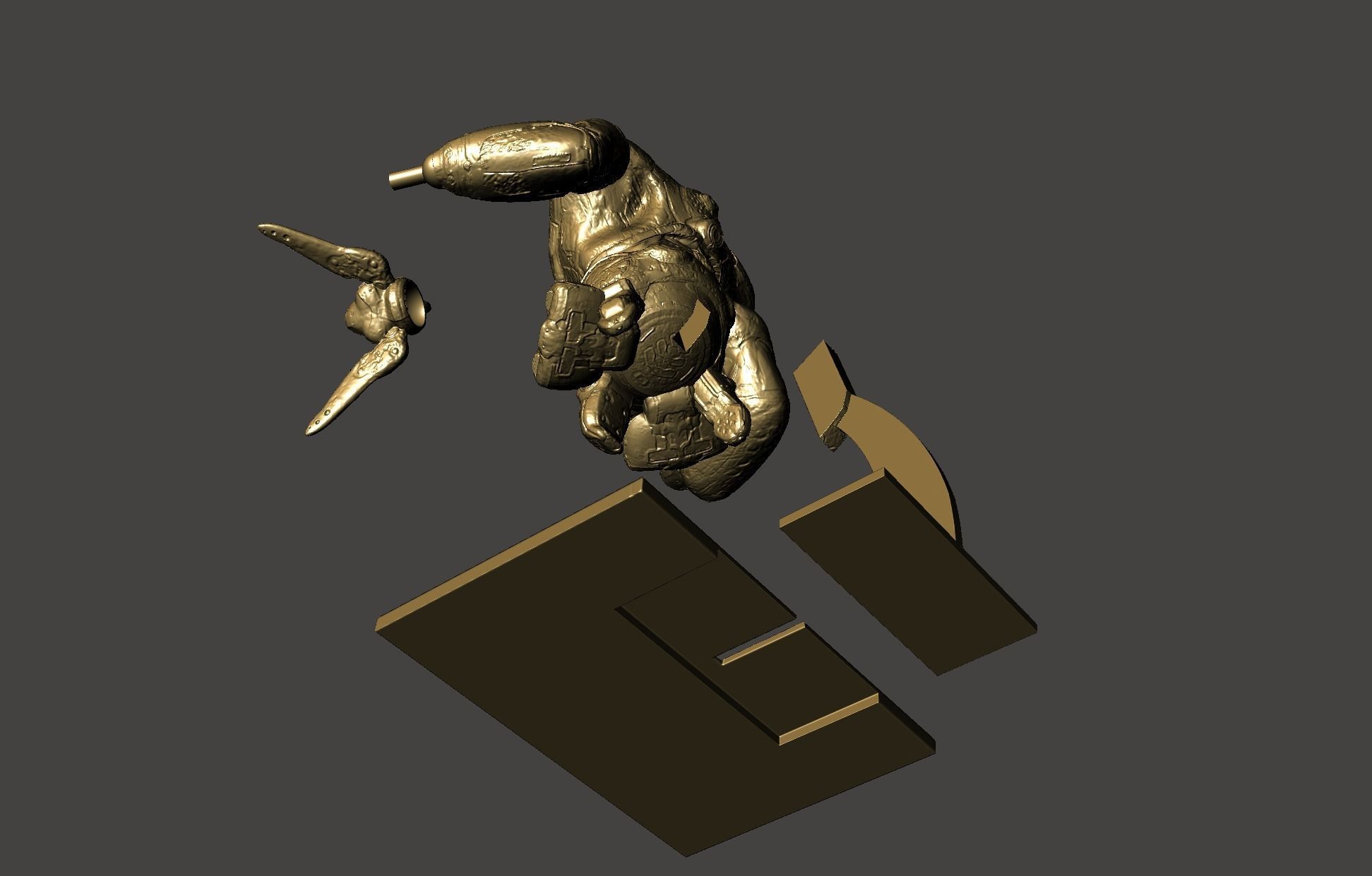 THE MAKRON QUAKE 4 modular ultra-high Detailed STL 3D model 3D model 3D ...