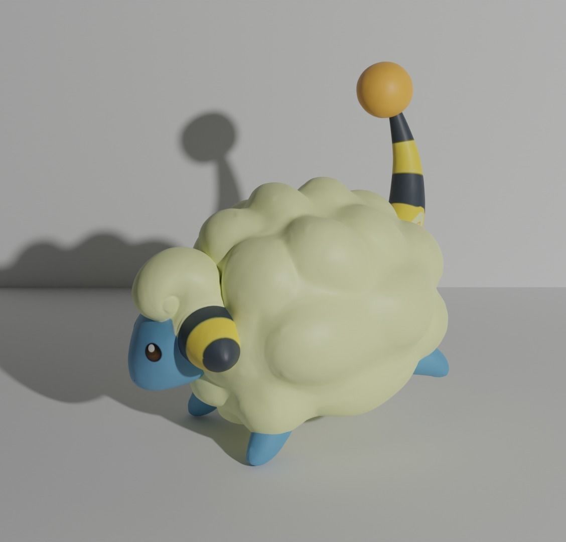 Mareep pokemon 3D print model 3D model 3D printable | CGTrader