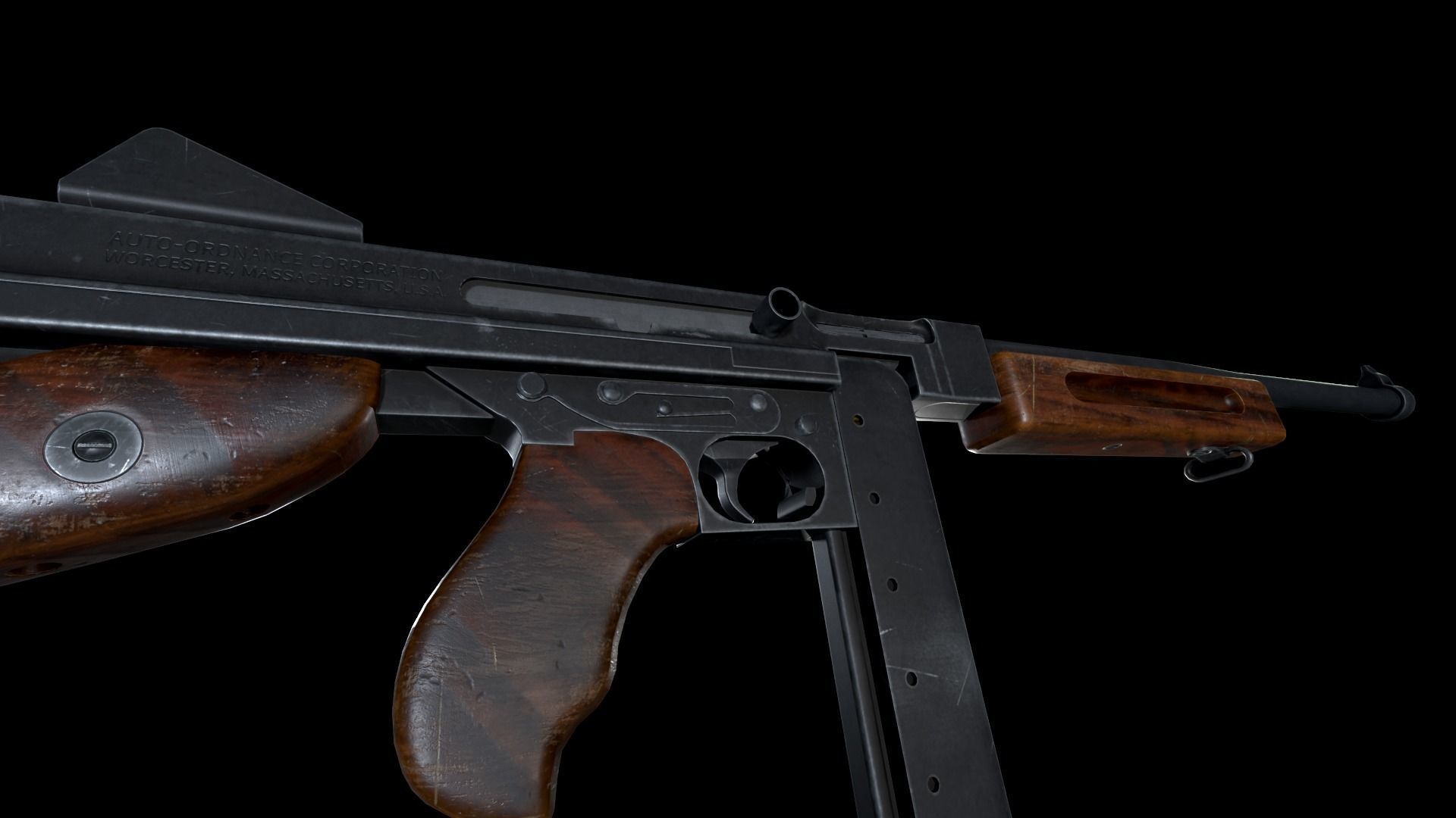 3D model Thompson gun VR / AR / low-poly | CGTrader