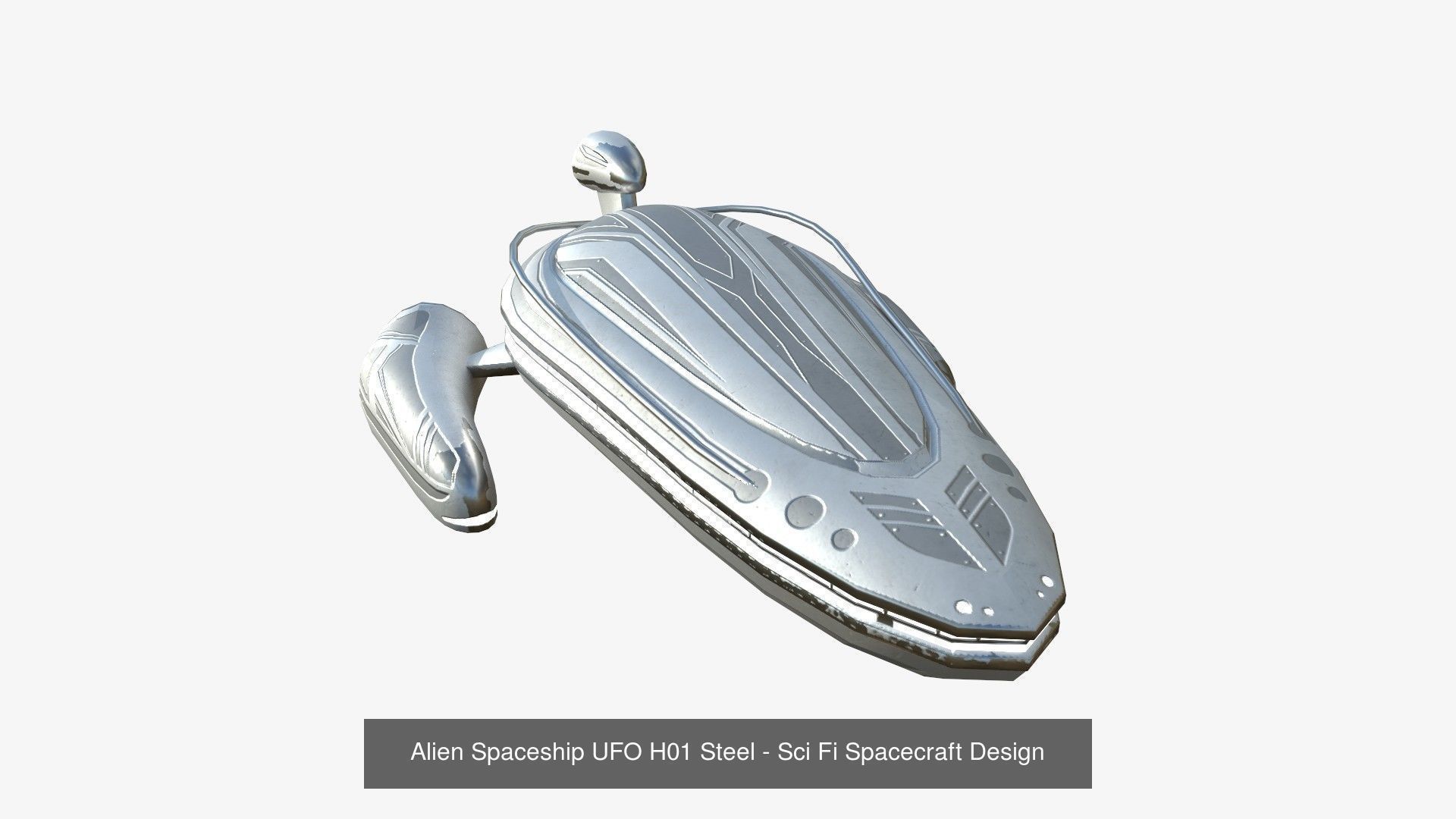 10 Alien Spaceship UFO H Collection - Sci Fi Spacecraft Design VR / AR ...