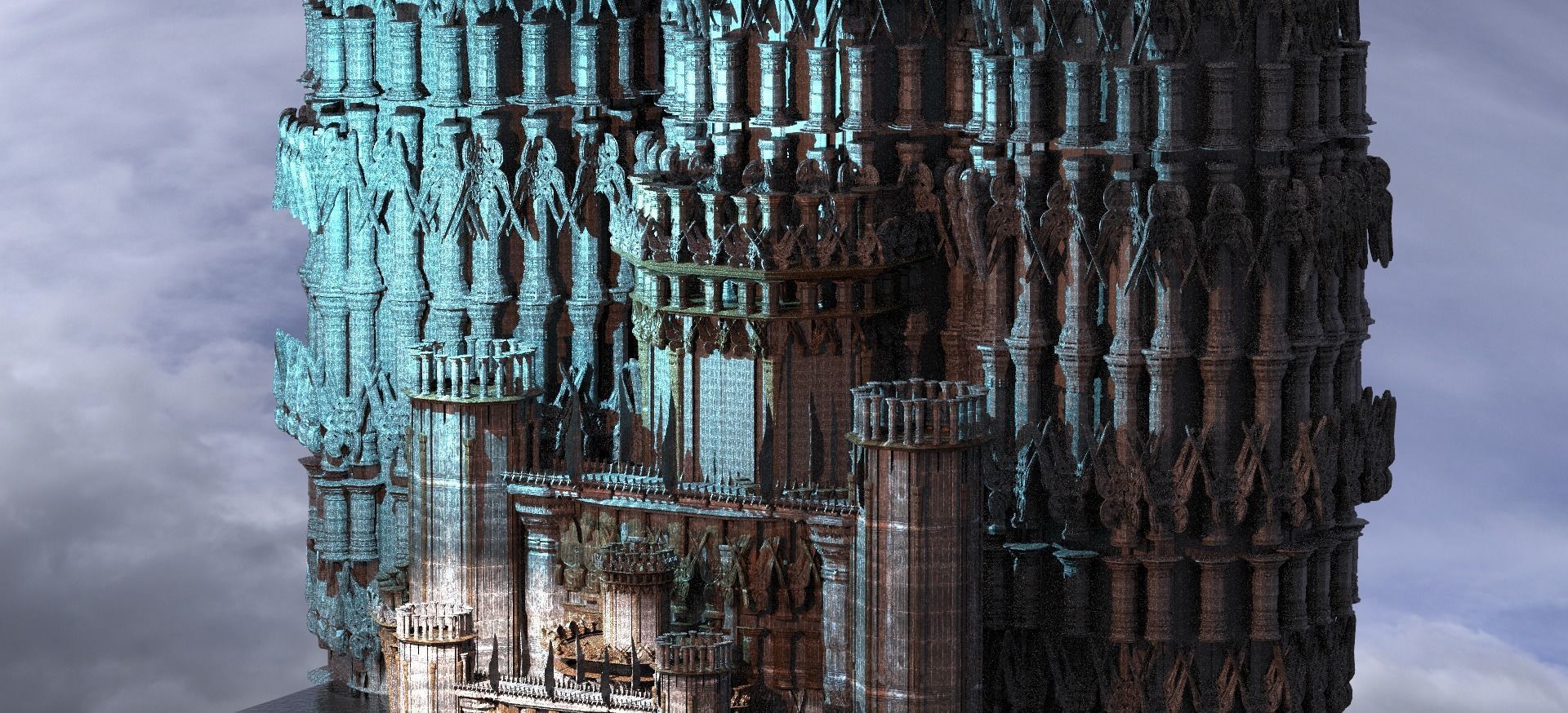 Dantes arch Towers Kit bash 3D model | CGTrader
