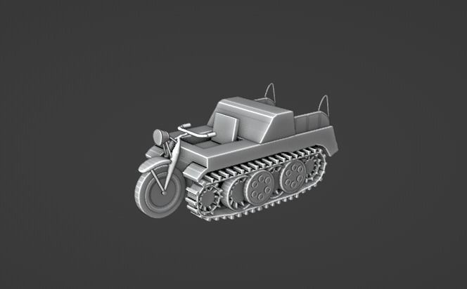 Kettenkrad 3D model | CGTrader