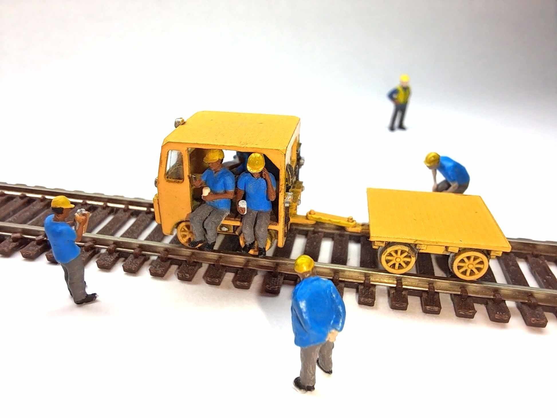 N Scale Speeder and Wagons 3D model 3D printable | CGTrader