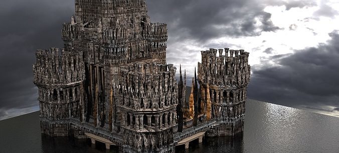 Elden Ring Inspired Sunken Ruins Kit bash 1 3D model | CGTrader